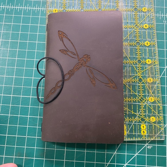 Hand Crafted | Office | Custom Engraved Journal Cover Medium Brown Oil ...